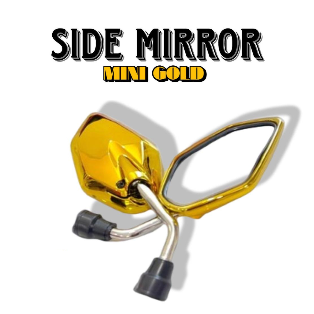 EURO RAPIDO 110 - Side Mirror GOLD Short Stem | Clear Mirror | Glossy ...