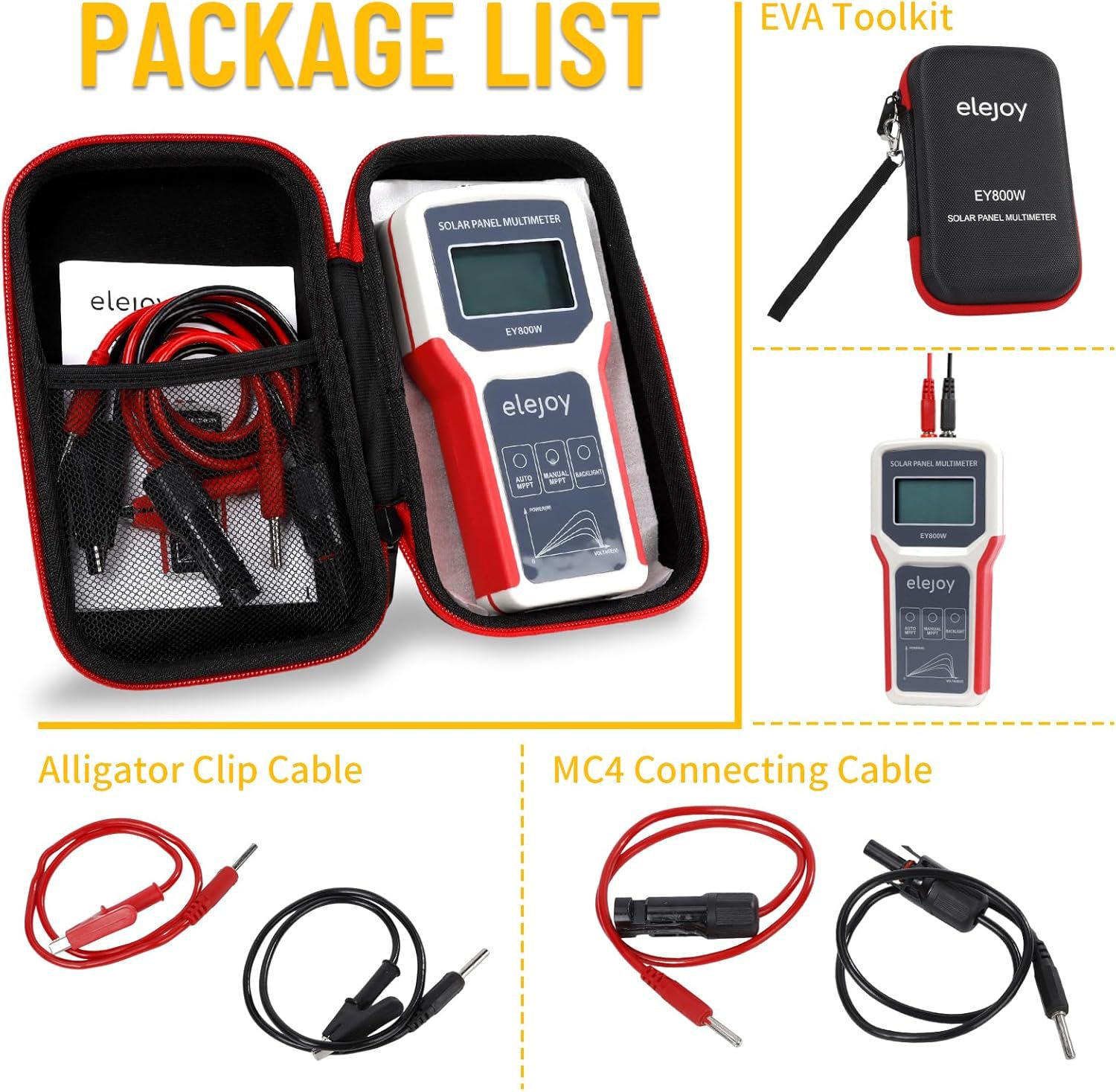 ELEJOY Solar Panel Tester MPPT EY1800W/EY1600WP/EY800W/EL400B ...