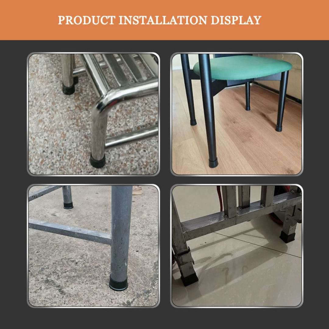 Rubber Footings Round Tube Rubber Footing Chair Table Leg Floor ...