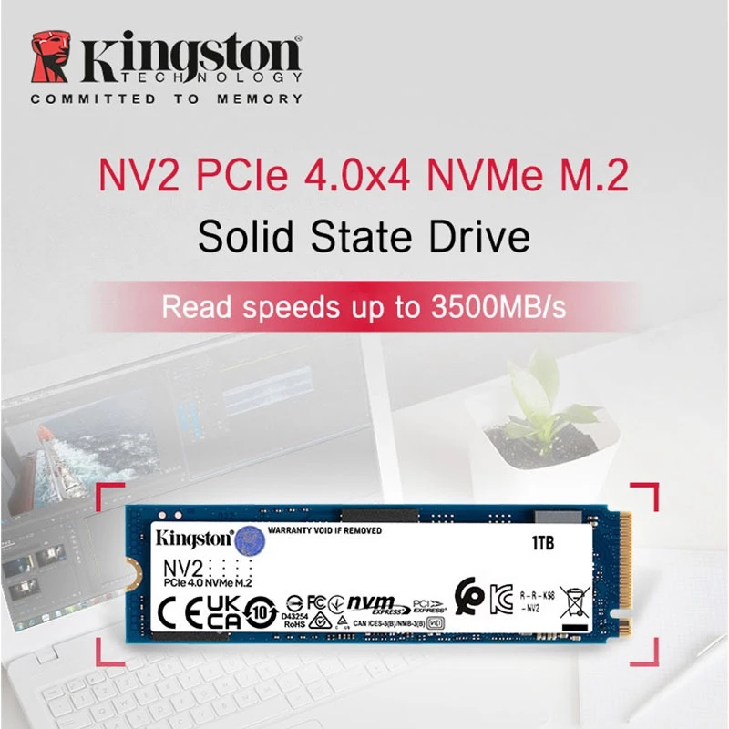 Kingston SNV2S NV2 M.2 x4 2280 nvme PCIe 4.0 x4 Solid State Drive 500GB ...
