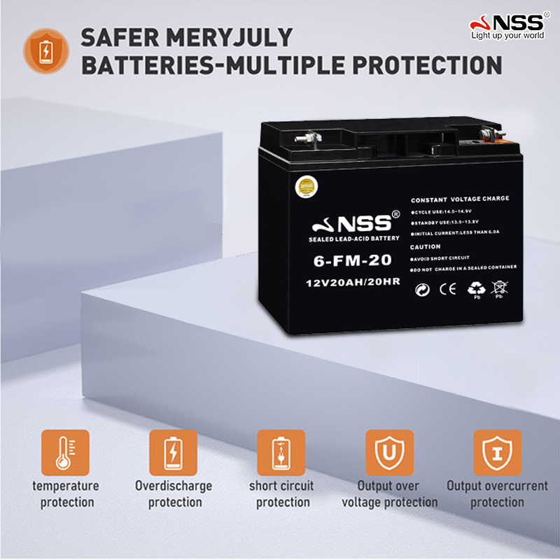 NSS 12V 20AH/20HR Sealed Lead Acid Battery Spare Home Battery Solar ...