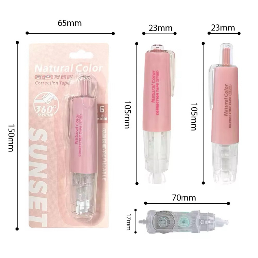 Astro Refillable Correction tape 360-Degree Press style Rotary ...