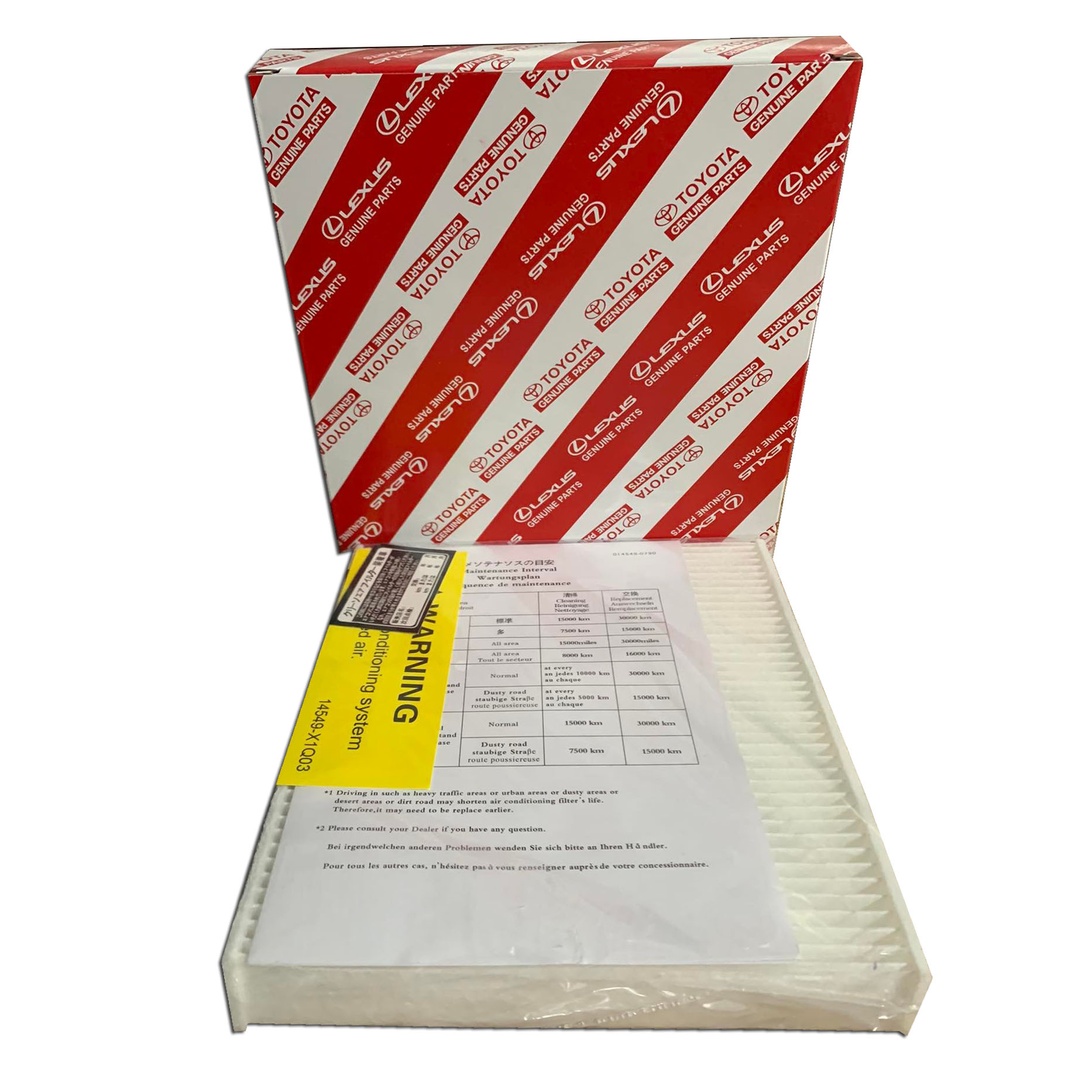 CABIN AIRCON FILTER FOR TOYOTA HIACE GL GRANDIA 2.8L AND COMMUTER ...
