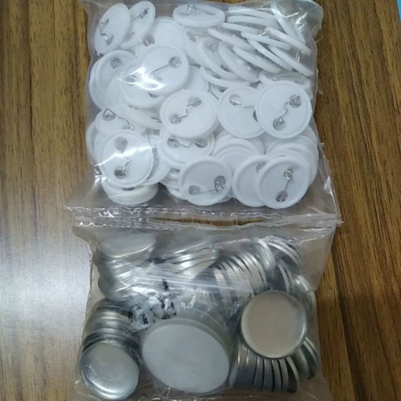 Ready Stock 25/32/44/58/75mm metal back button badges blank material ...