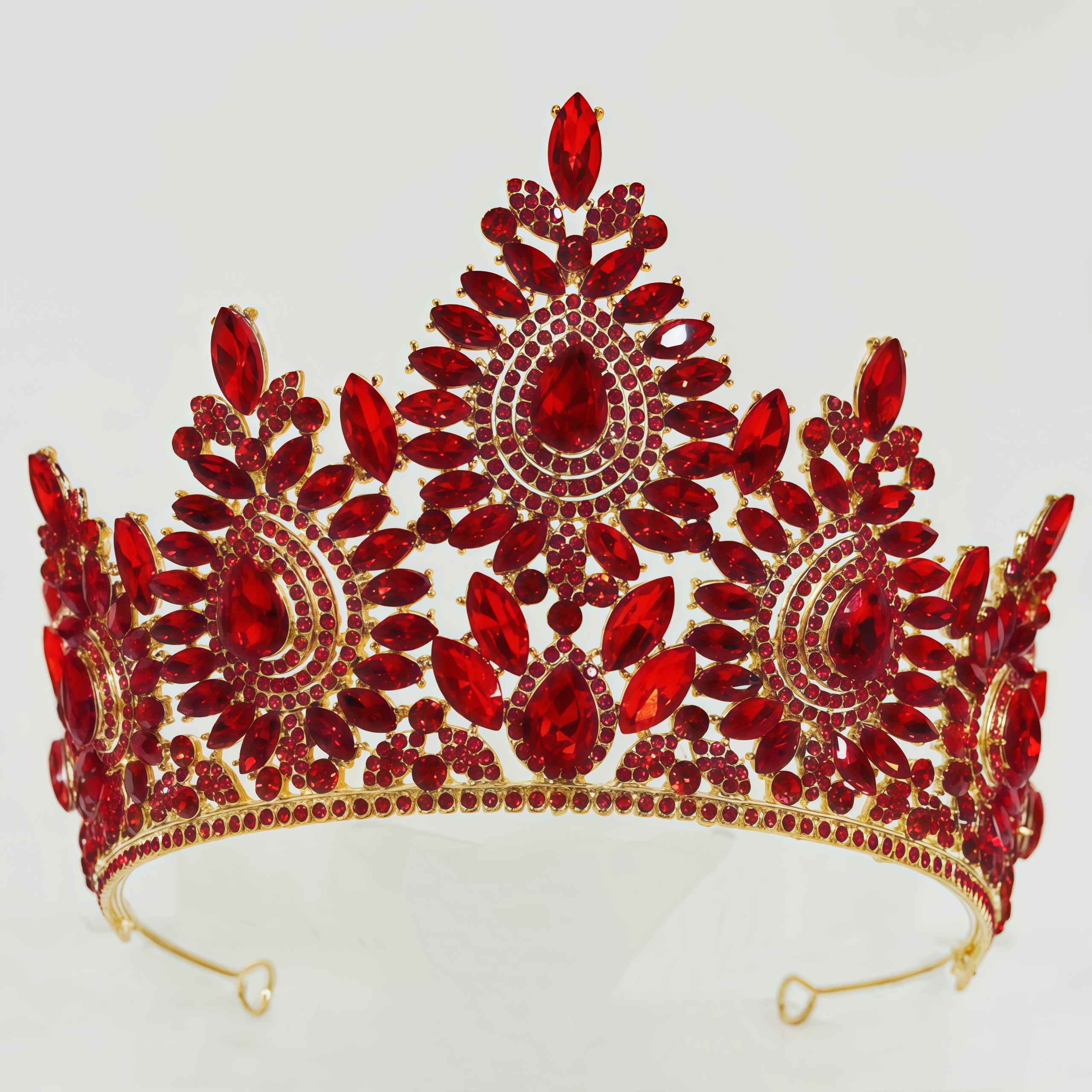 Shiny Queen Crown Women Wedding Tiara for Bride Princess Quinceanera ...