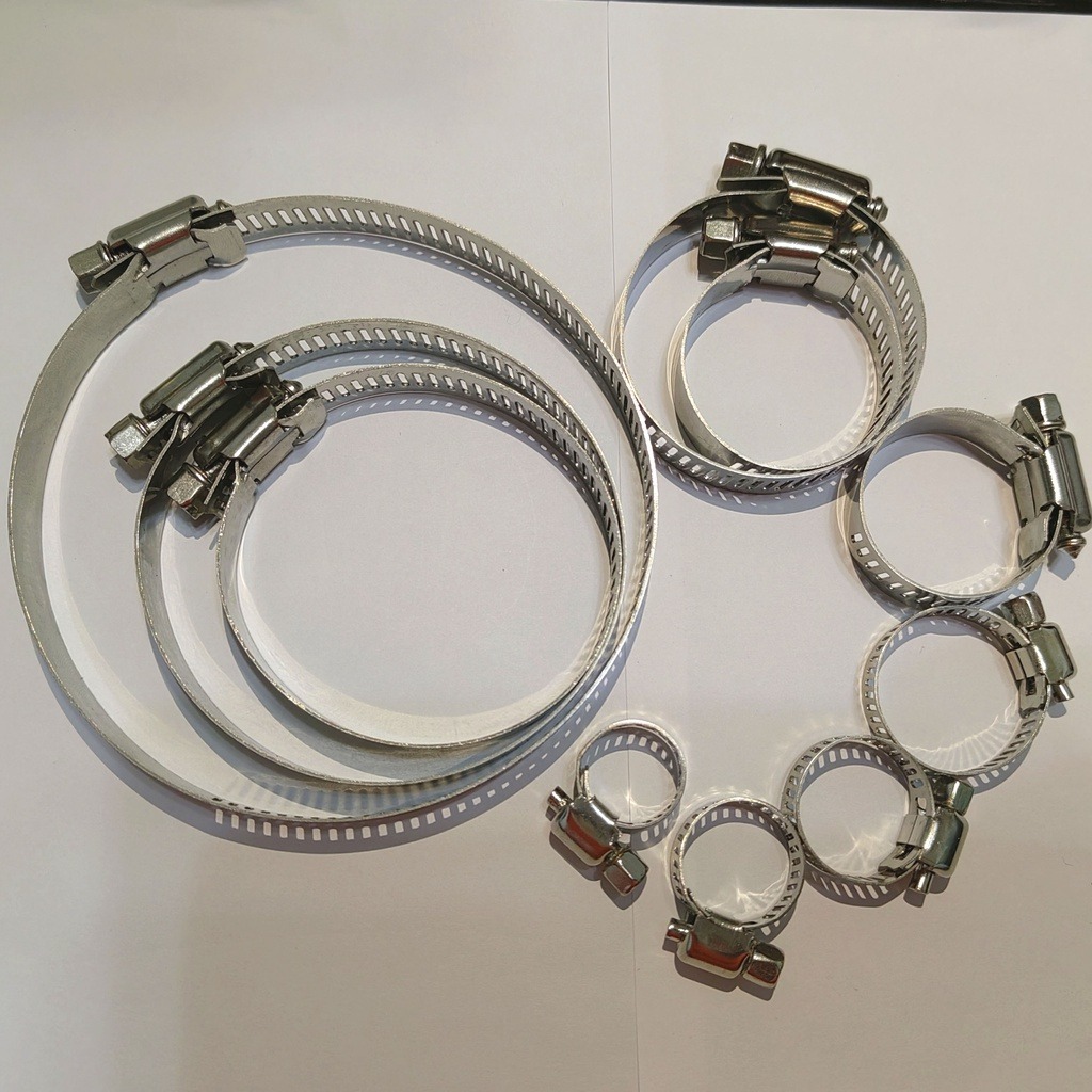 100PCS 304 Stainless Hose Clamp Stainless Lpg/Air Hose Clamp American ...