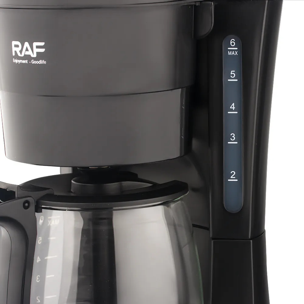 RAF Espresso Coffee Maker 6 Cups Coffee Machine 600W 0.6L Glass Carafe ...