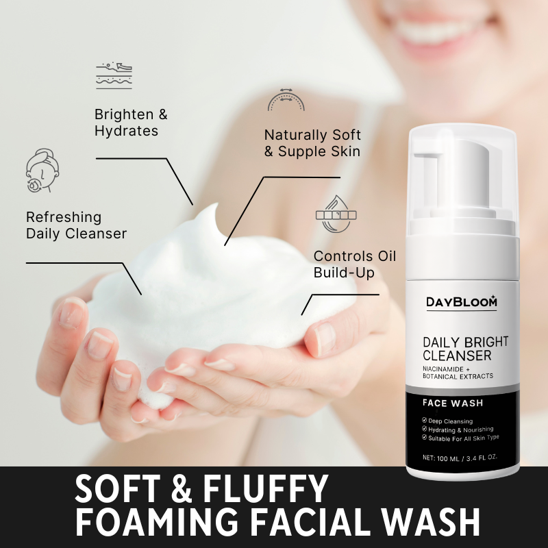 DAYBLOOM Daily Bright Cleanser Niacinamide + Botanical Extract Face ...