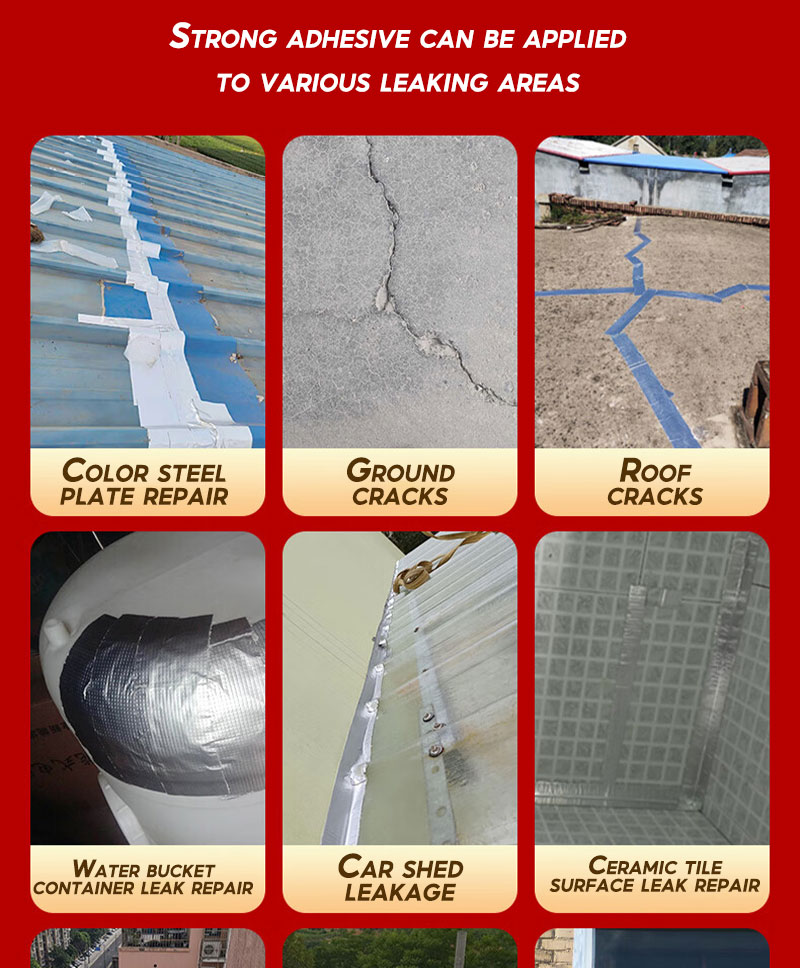 30/50CM Aluminum Foil Butyl Waterproof Tape For roof leak Roof Sealant ...