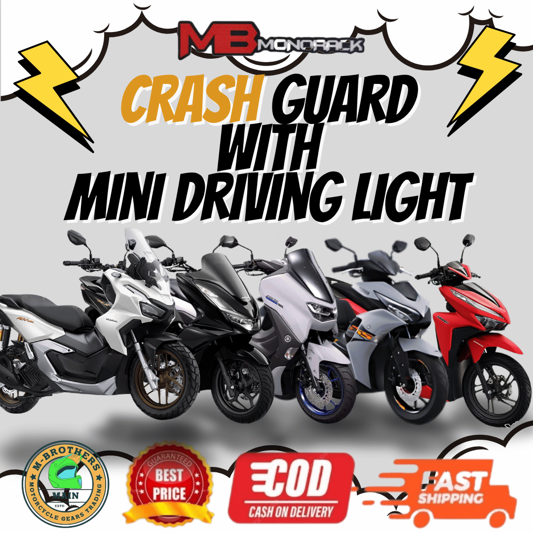 MB Monorack - Half Crash Guard with Mini Driving Light Bracket and ...