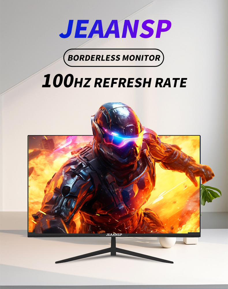 JEAANSP 24 27 inch Gaming Monitor 75HZ IPS Framless Flat FHD Monitor ...