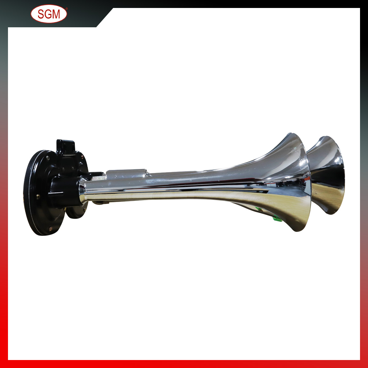 SGM AIR HORN 2 TRUMPET HORN 24 VOLT AIR HORN BUS TRUCK CARS JEEP SAH ...