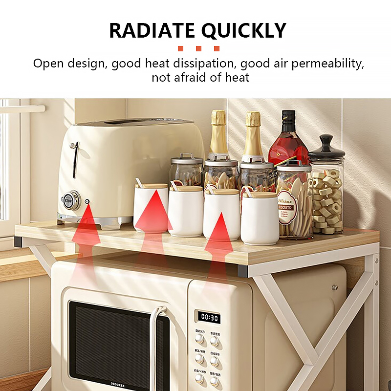 Stainless Steel Microwave Rack Mini Kitchen Storage Rack Oven Rack ...