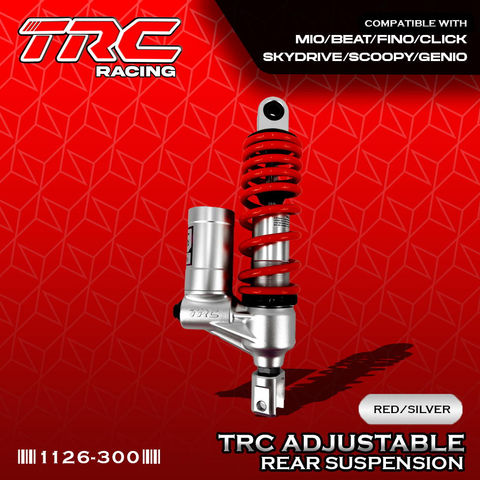 TRC Racing MIO/BEAT/FINO/SKYDRIVE/SCOOPY/GENOO/CLICK ADJUSTABLE REAR SHOCK SUSPENSION 1126-300 ...