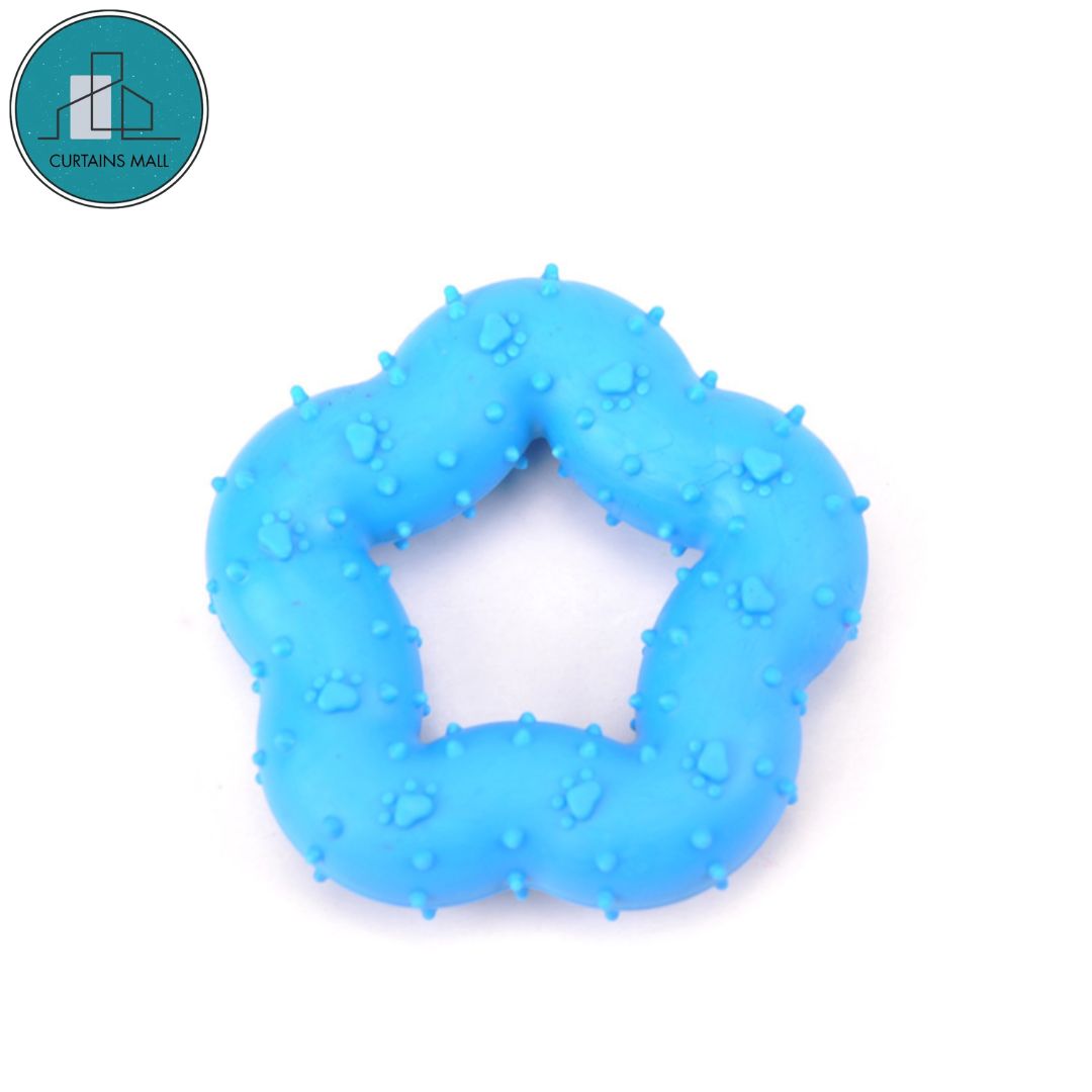 TPR Star Chew Toy Bite Resistant Interactive Play Pet Toy Teeth ...