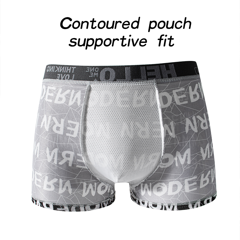 HELLO MEN New Design ICE SILK Men's Underwear 4 PCs Boxer Breif ...