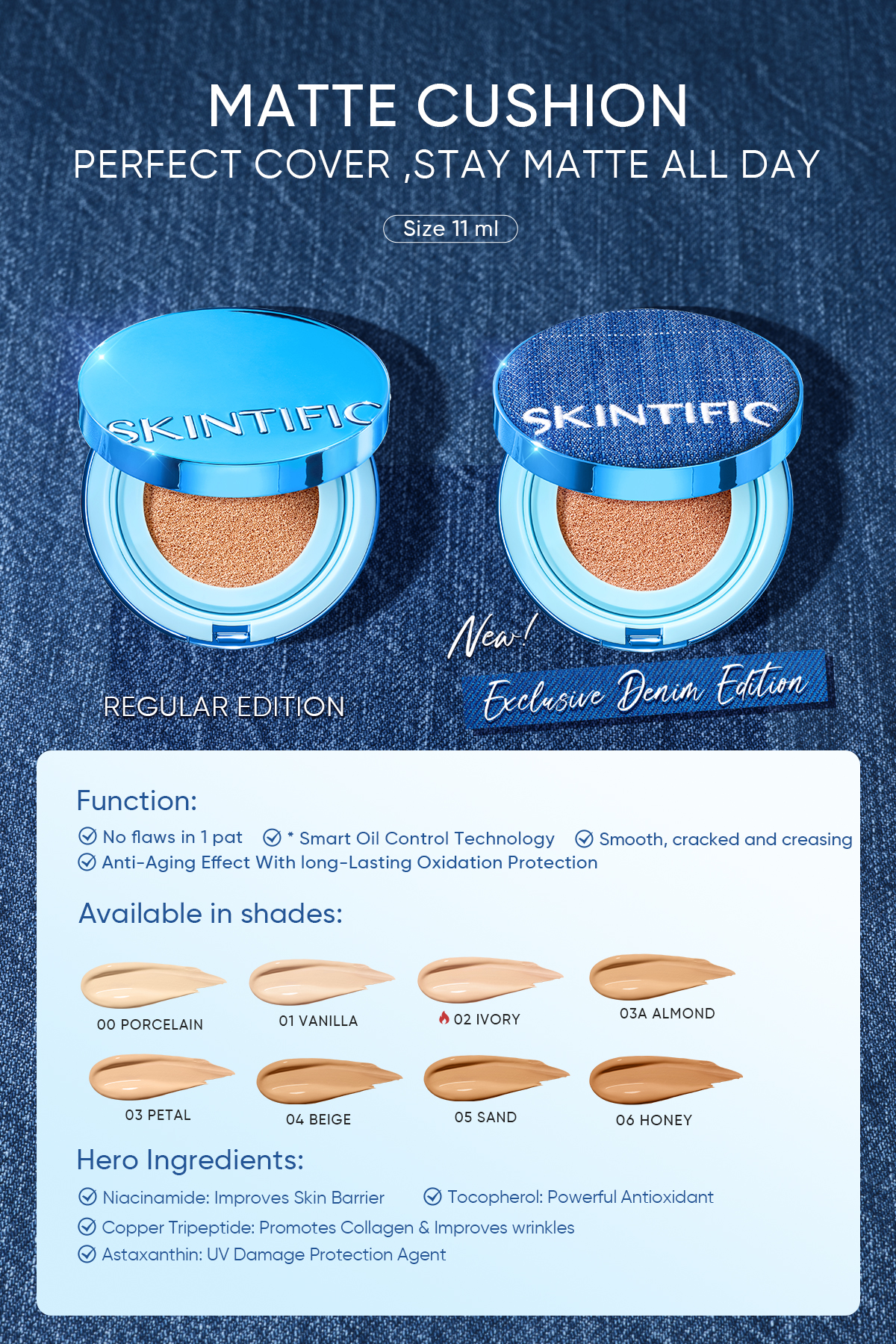 [NO.1 Cushion] SKINTIFIC Cover All Perfect Matte Cushion High Coverage ...