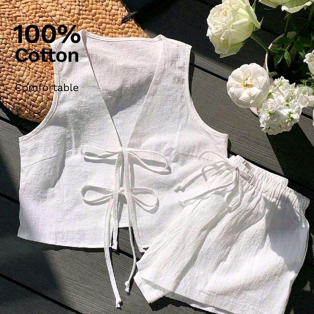 Coords/Set for women Casual & Vacation OOTD Vest cropped & Short (Terno ...