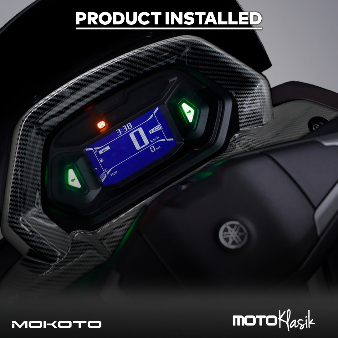 MOKOTO YAMAHA NMAX V3 STANDARD / TURBO TECHMAX FULL GAUGE PANEL COVER ...