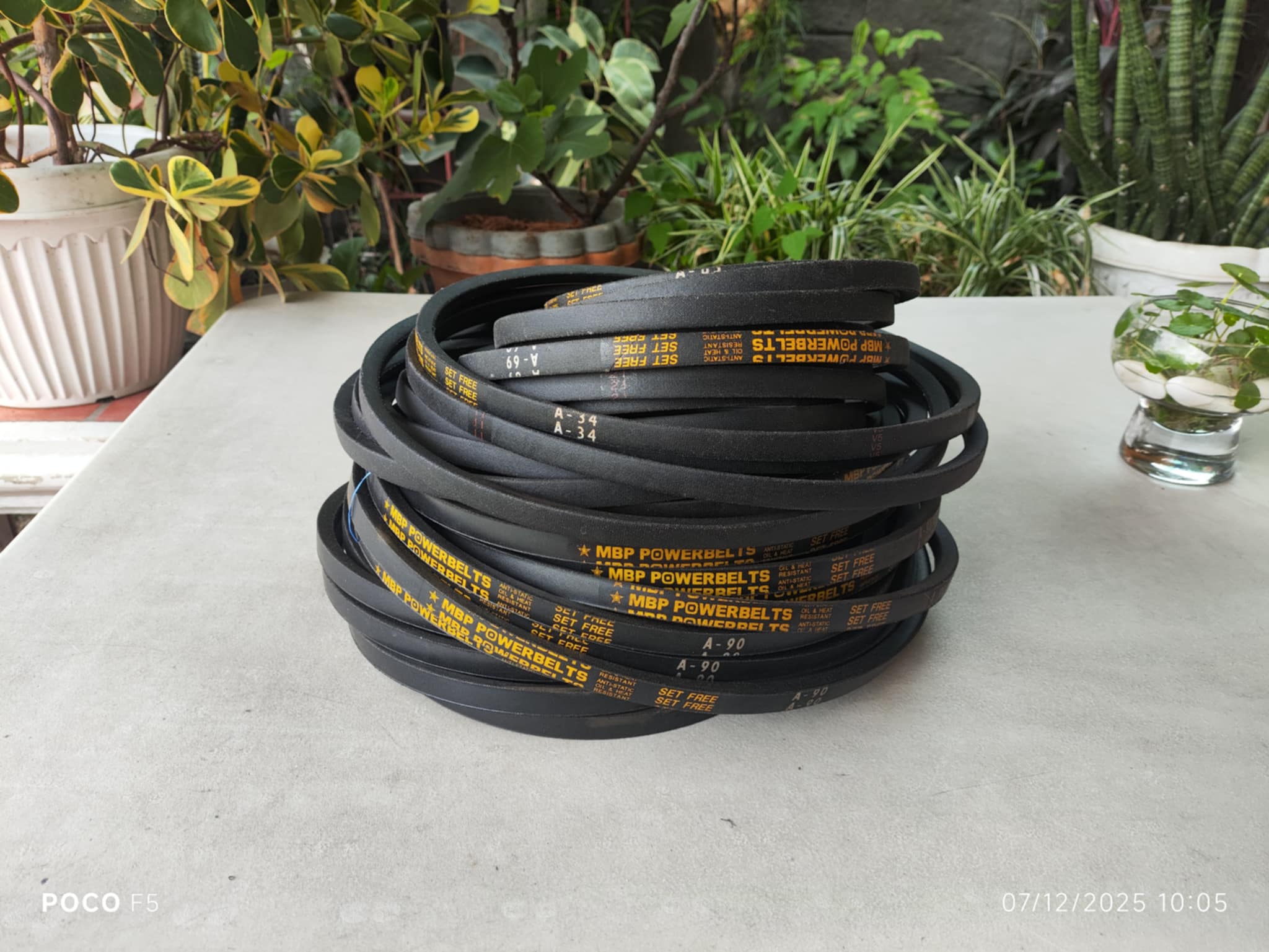 Mitsuboshi V Belt Fan Belt Type A & B A-31 to A-80 B-31 to B-80 Anti ...