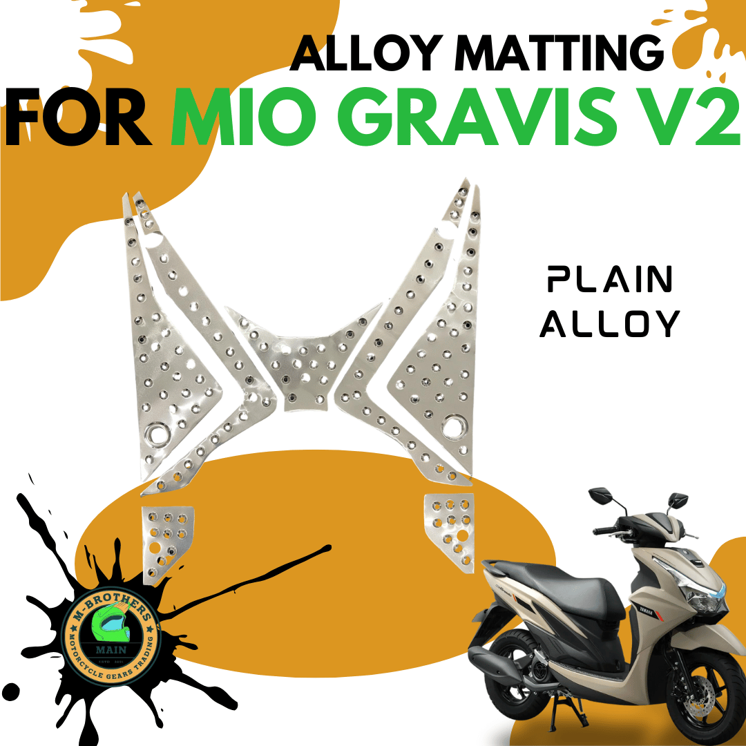 Yamaha Mio Gravis V2 Alloy/Powder Coated FootBoard Matting | Shopee ...