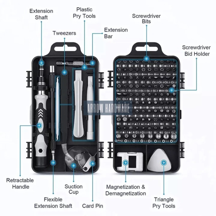 115pcs in 1 Screwdriver Set Multi-function Magnetic Precision ...