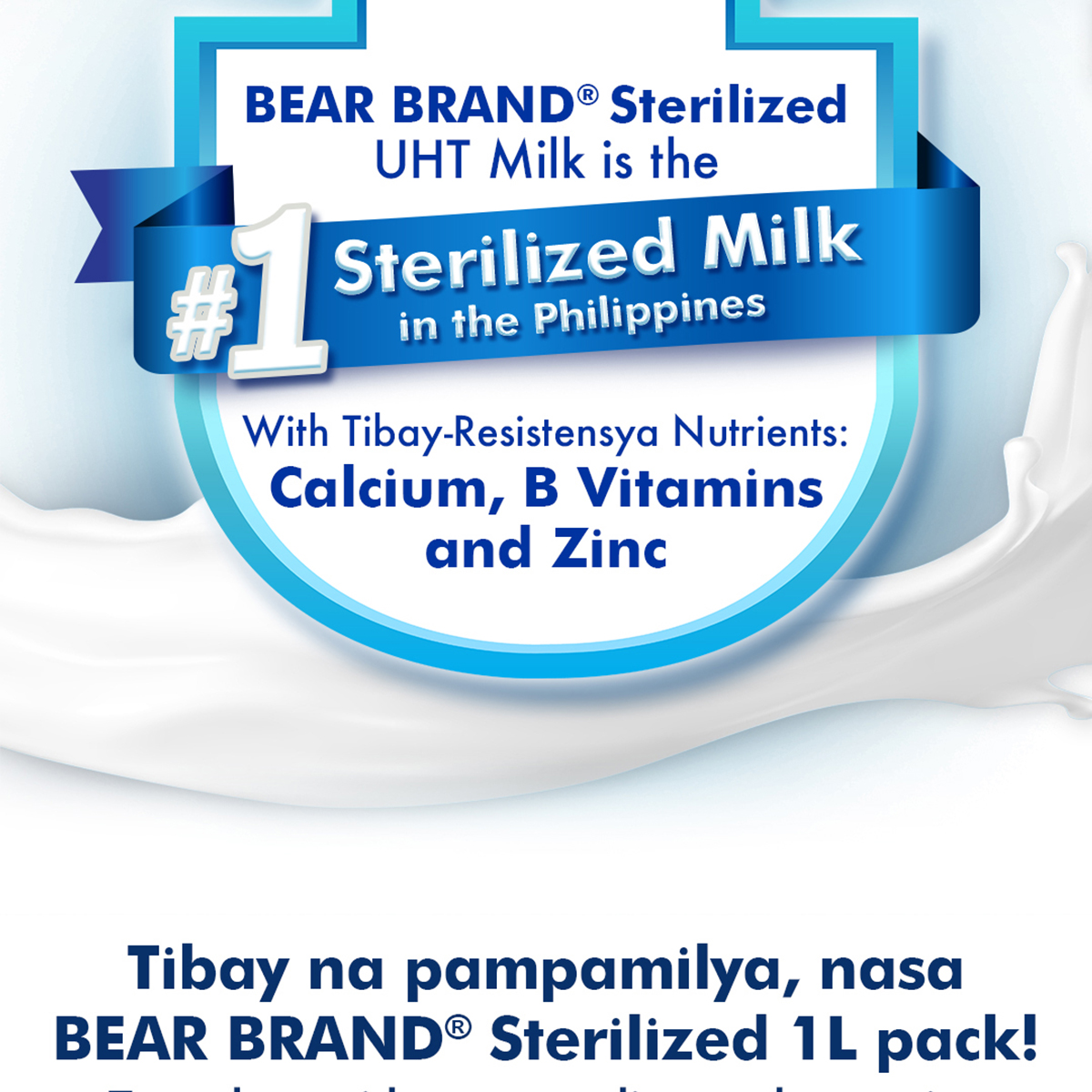 BEAR BRAND Sterilized UHT Milk with Gingko Biloba 200ml - Pack of 32 ...