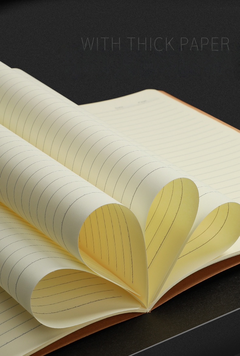 50pcs/box Thickened kraft paper coil notebook frosted black card ...
