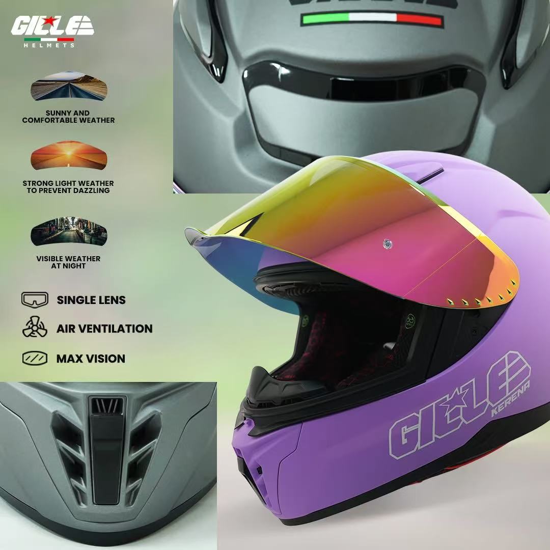 GILLE FF007 KERENA Full Face Helmet For Motorcycle for men and women ...