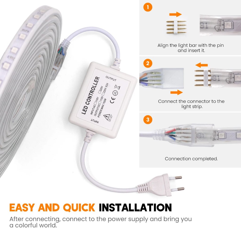 Ceiling Covelight 10/15/20M RGB led Strip Light Living Room Decor ...