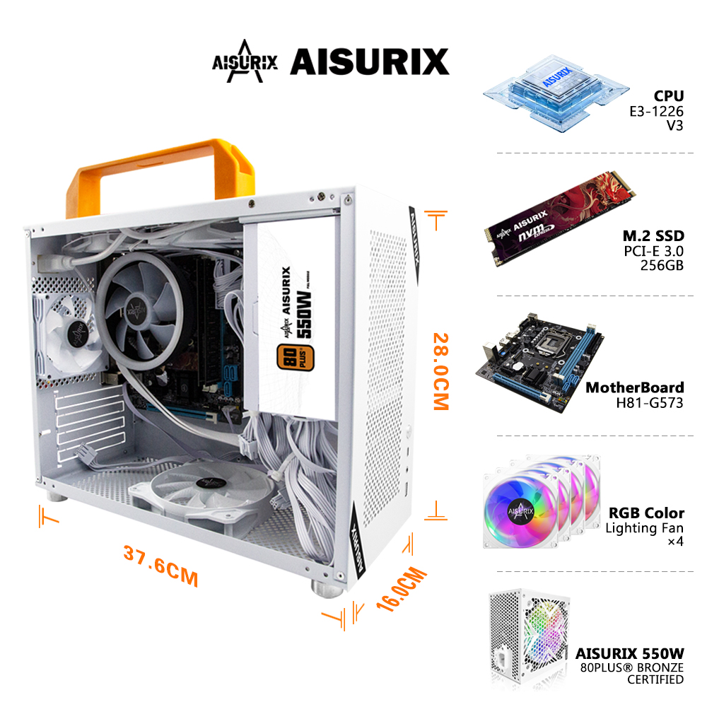 AISURIX Graphics Card RX 580 8GB Gaming Black Myth Wukong GDDR5 256Bit ...