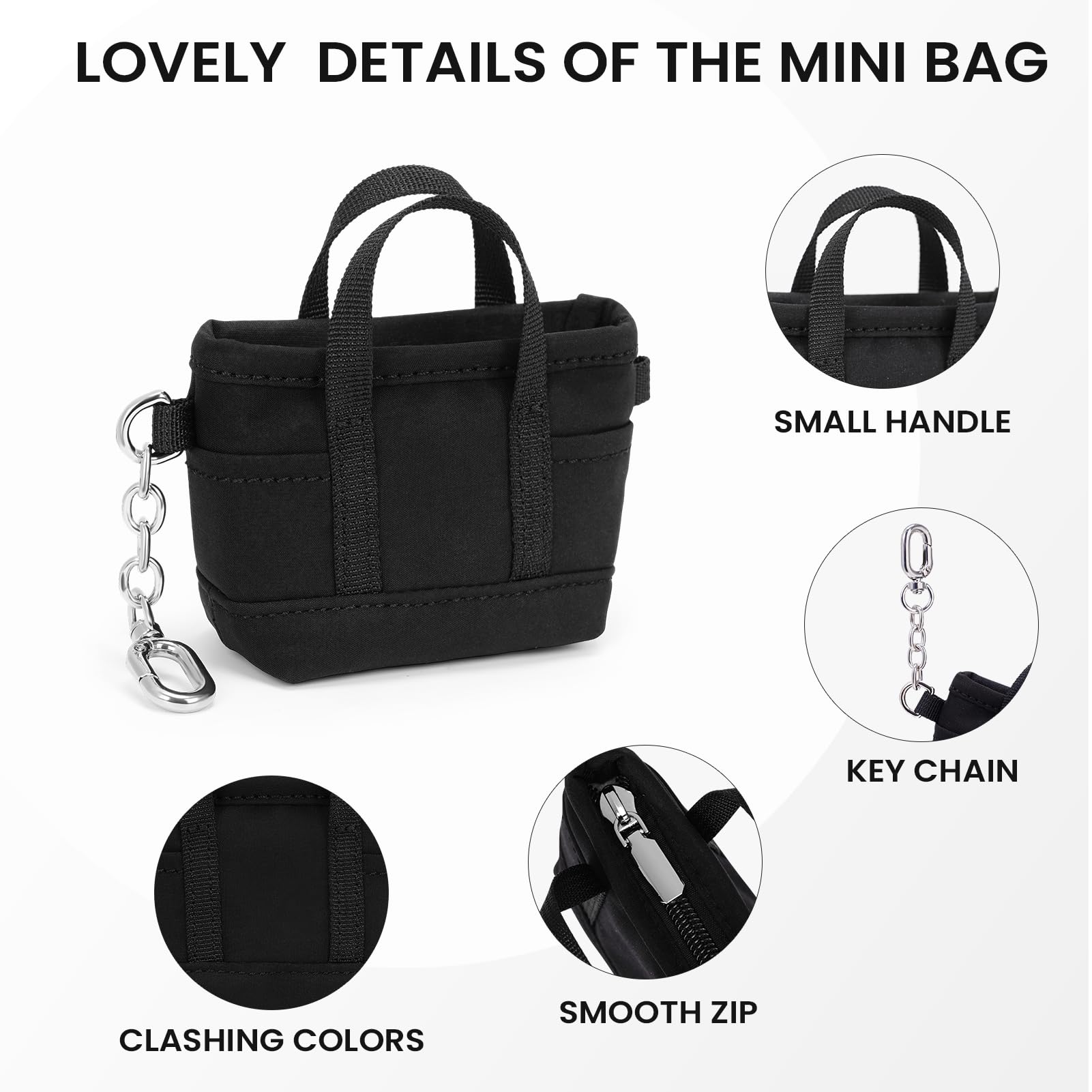 #COD Coin Purse Mini Tote Bag Keychain Small Change Purse Key Pouch ...