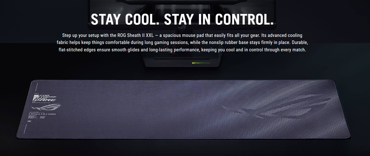 Itw | ASUS Gaming Mousepad ROG Sheath II 900x400mm /XXL /Cooling Fabric ...