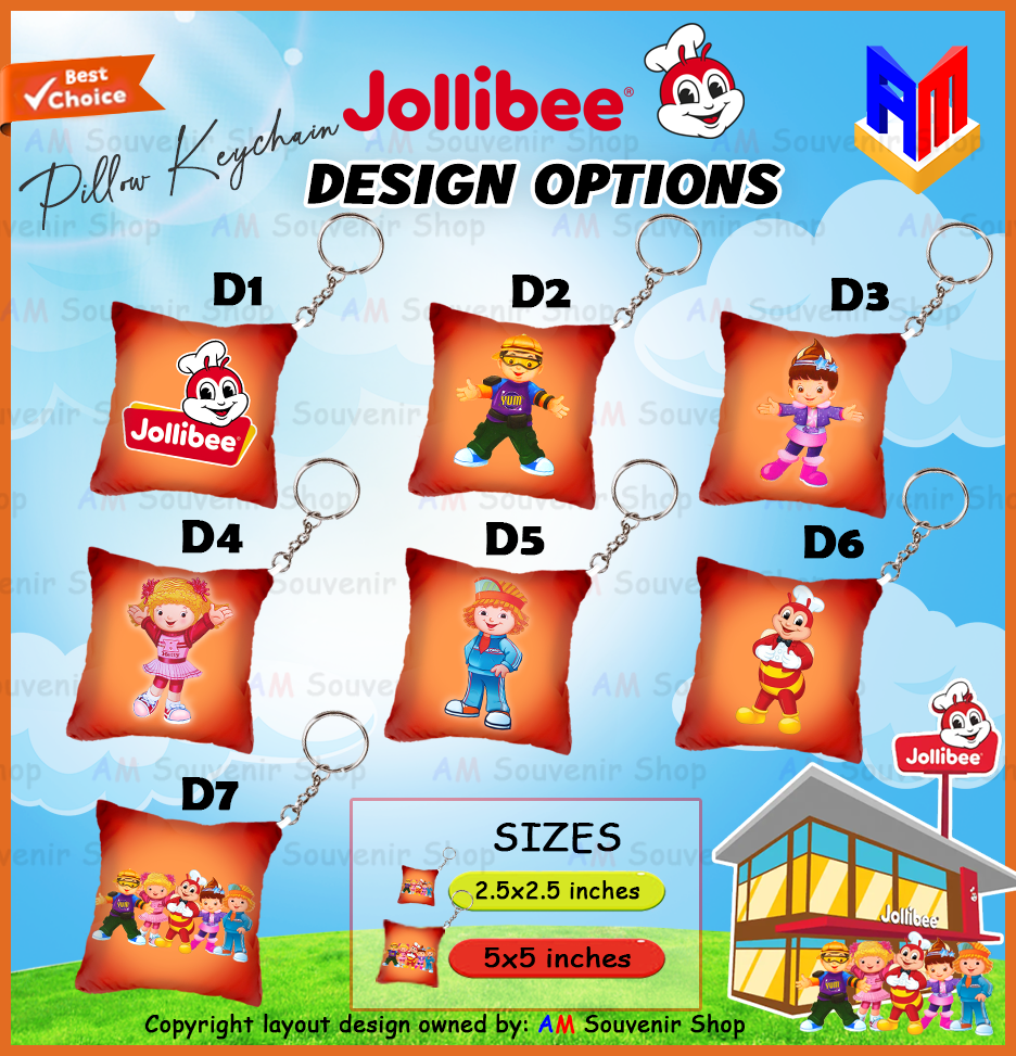 Jollibee Pillow Keychain / Jollibee pillow - Available at AM ...