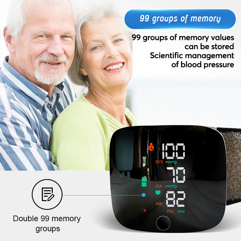 BP Monitor Blood Pressure Digital Monitor Rechargeable Wrist BP Monitor ...