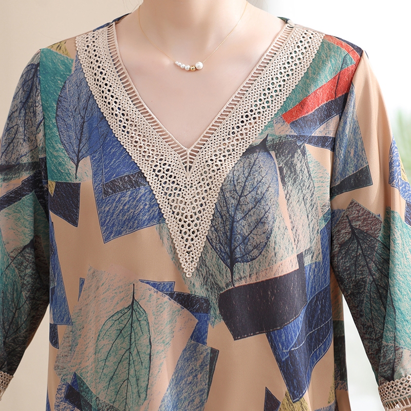 Fashion Two-Piece Summer Middle-Aged And elderly Women Large Size Loose ...