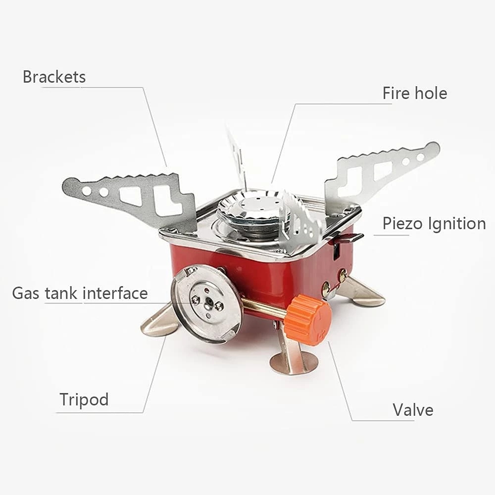 Mini small square stove, gas stove, card stove, outdoor portable card ...