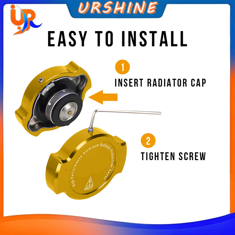 Radiator Cap Cover Aluminum Full CNC Universal With Motorcycle ...