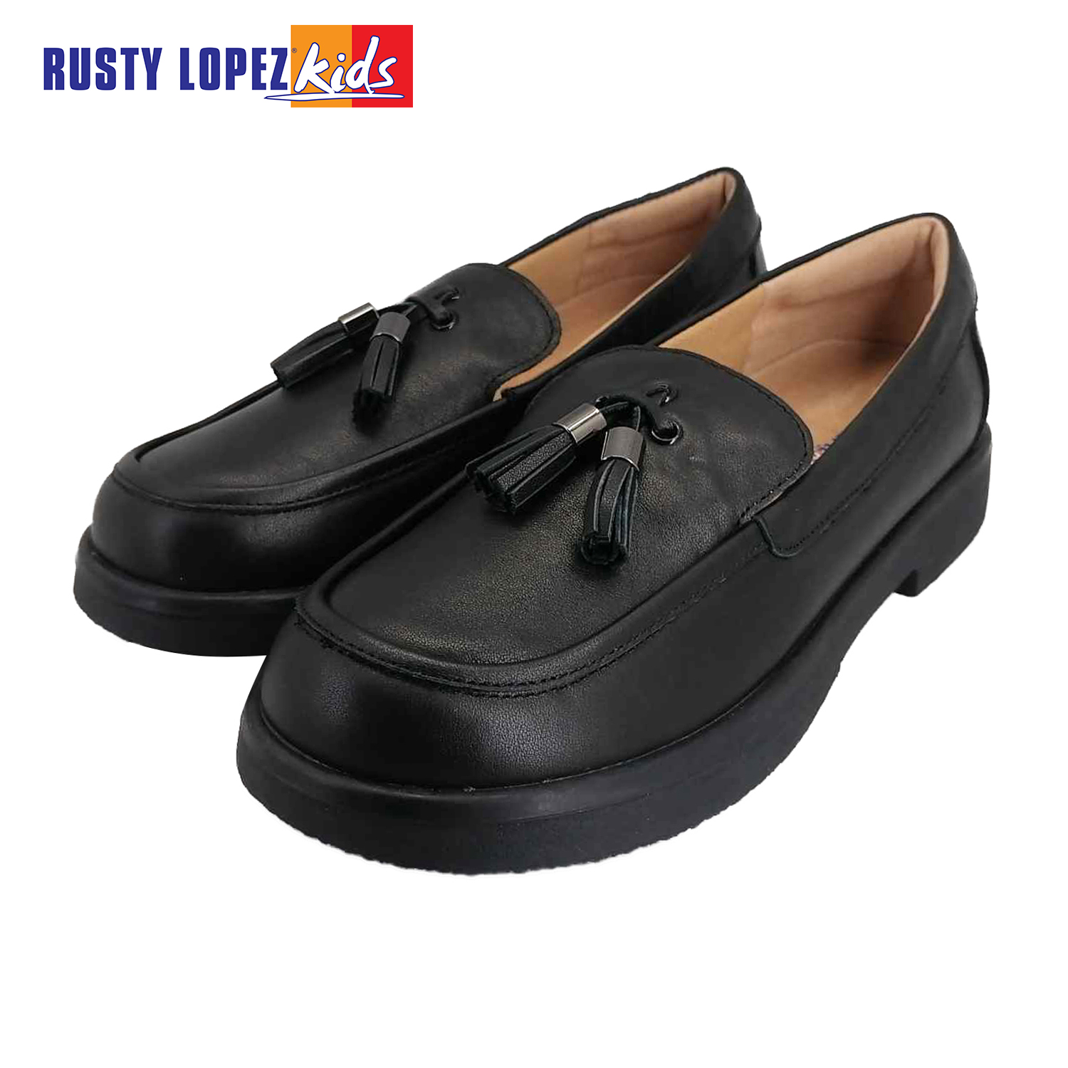 Rusty Lopez Kid's Loafer Leather Shoes (Boy) -Elfo | Shopee Philippines