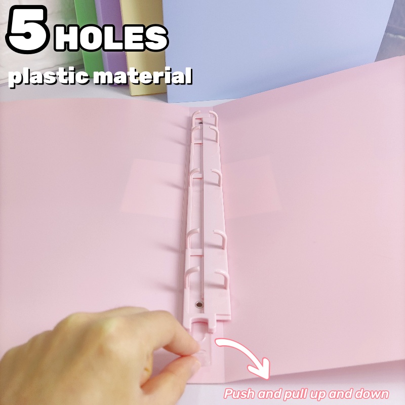 Long Ring Binder Folder 5Holes Arch File Plastics Binder Refills ...