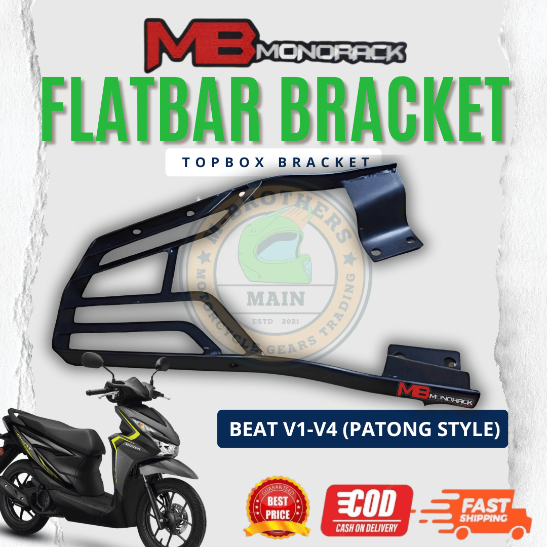 Honda Beat Fi V1-V4 Flat Bar MB Monorack Topbox Bracket for Motorcyle ...