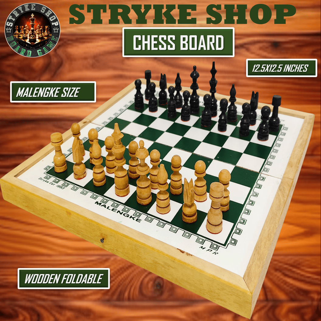 Chess board High-Quality Wooden Foldable Chess Malengke-Size 12X12 ...