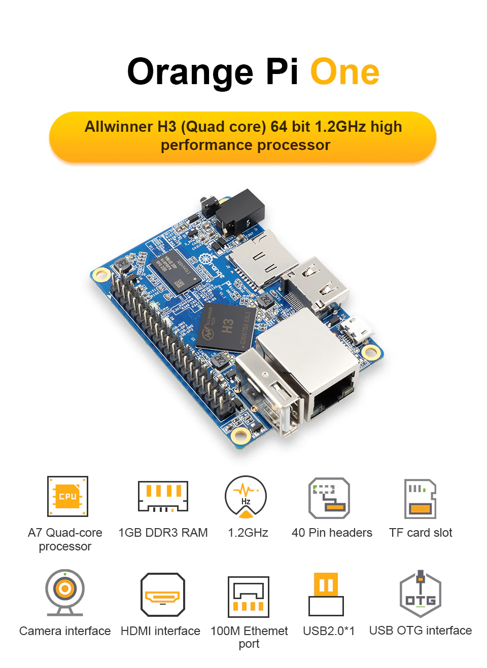 Orange Pi One 1GB / Opi Zero3 1GB Kit Mini PC Computer Developent For ...