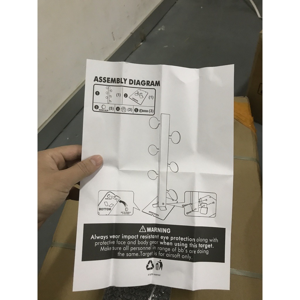 Shooting Practice Wind Chimes Metal Shooting Practice Automatic Reset ...