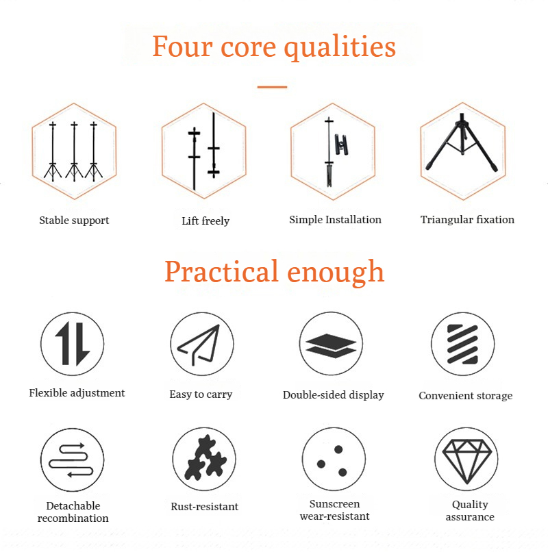 Double sided Board Banner backdrop stand KT Pedestal Stand Poster ...