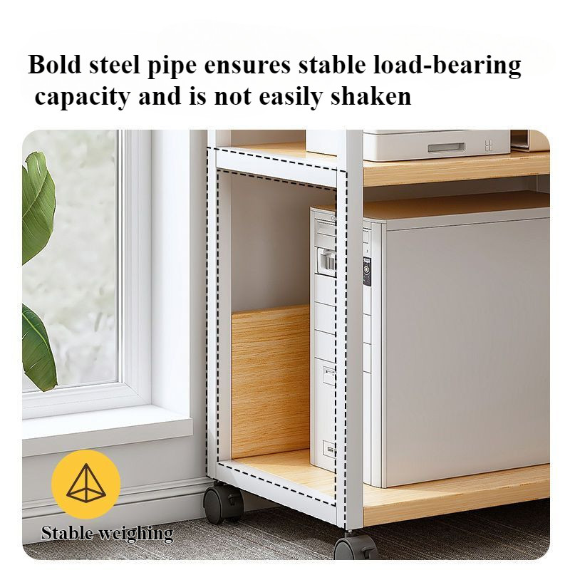 Movable Office Floor Printer Storage Rack Multi-layer Organizer ...