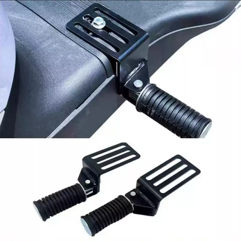 2pcs Universal Footstep Motorcycle Folding Pedal Foot Anti-Slip Hanging ...