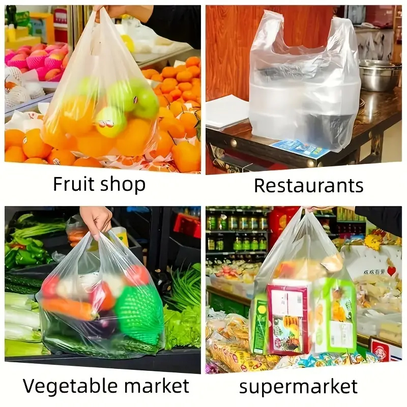 50pcs PP Clear Plastic Bags Biodegradable Premium Sando Bag - Durable ...