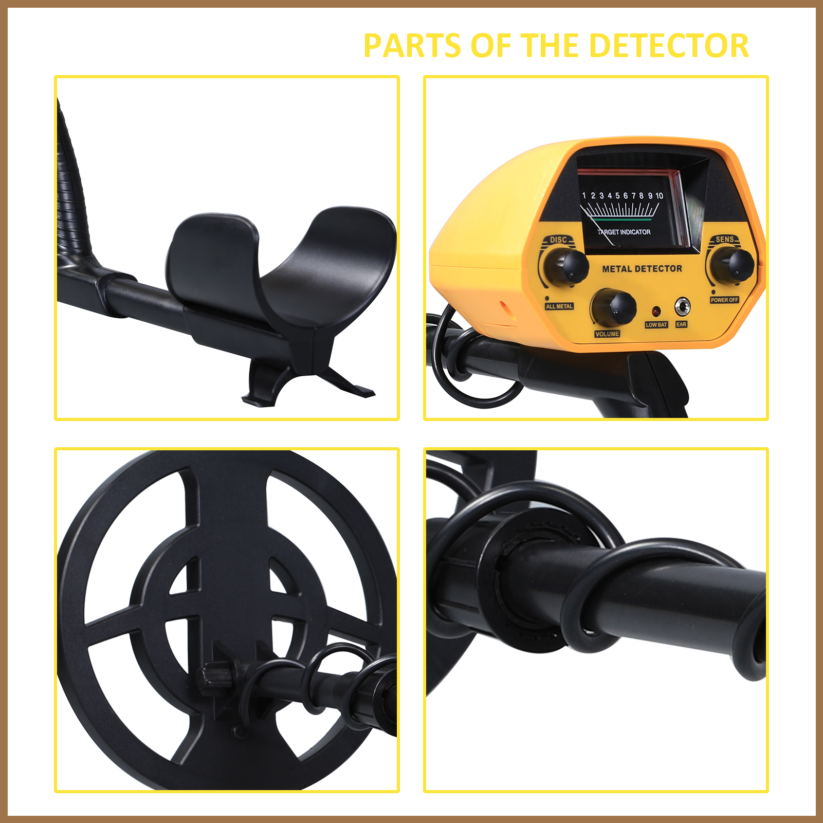 Underground Metal Detector Handheld High Precision waterproof Treasure ...