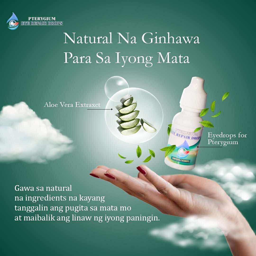 PTERYGIUM EYE REPAIR DROPS treating any redness or irritation experienced with a pterygium 30ml ...